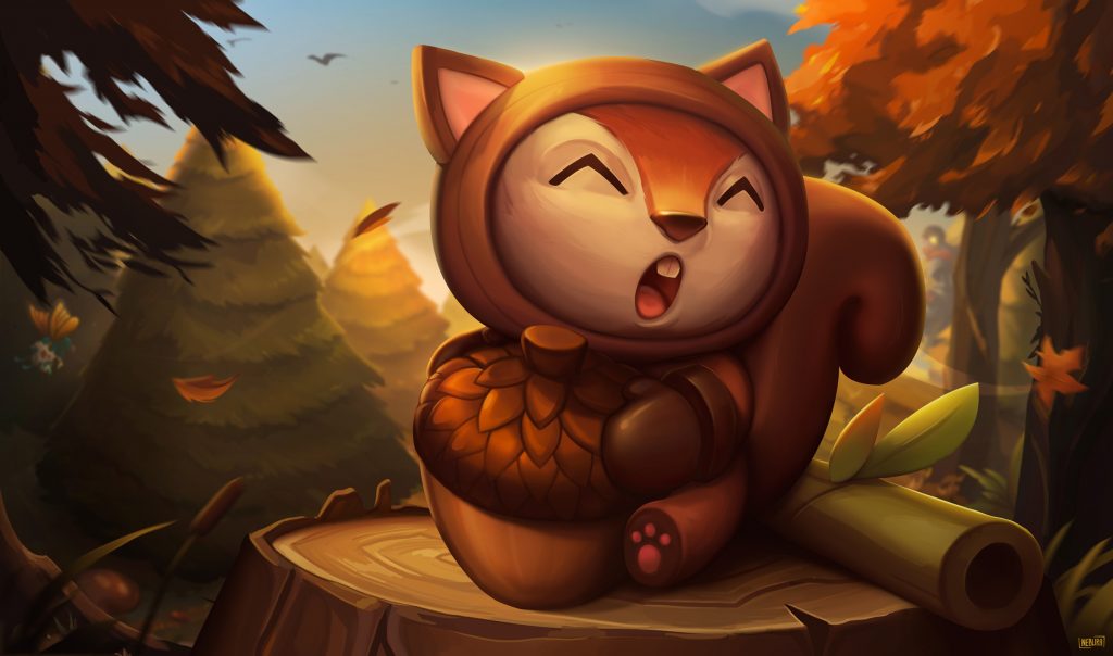 Artist creates an adorable Sweet Acorn Teemo skin concept | Dot Esports